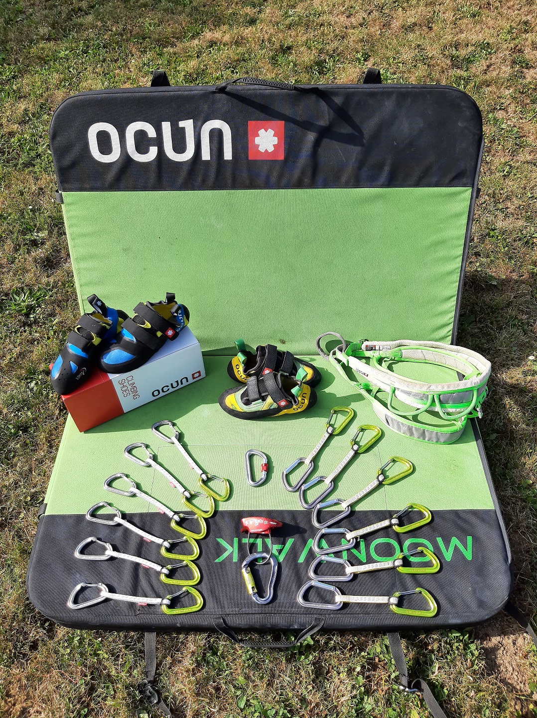 2 ans de Test du matériel d'escalade OCUN : crash pad, chausson,