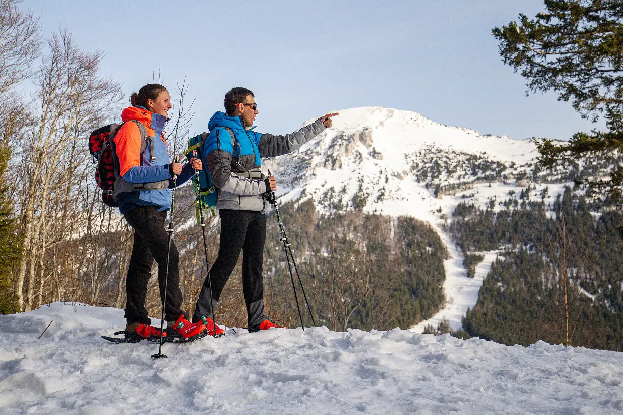 Les meilleurs sentiers de raquette à neige dans les Alpes