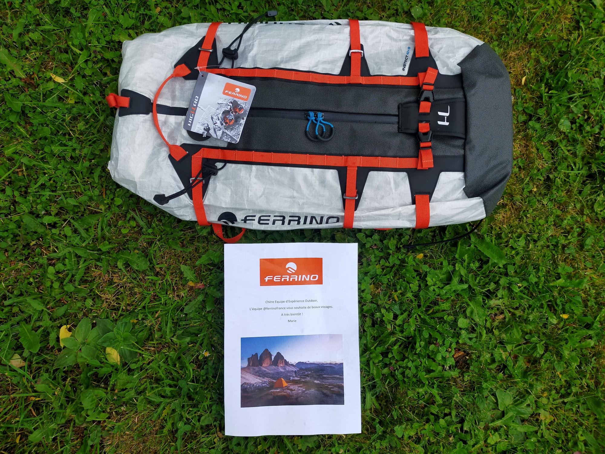 Retour terrain et avis sur le Sac d'alpinisme Ferrino Instinct 40+5
