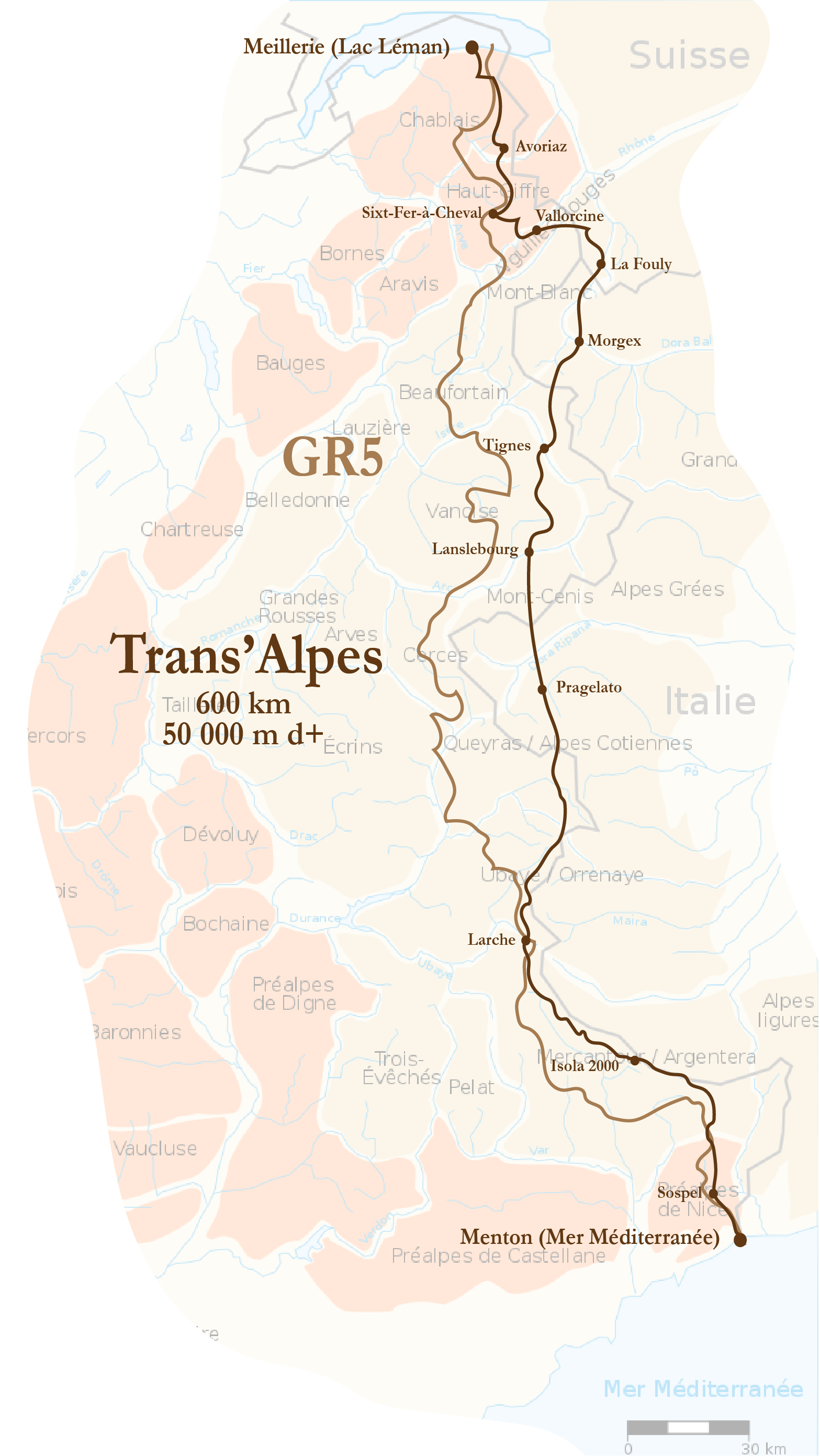 La Trans'Alpes : du lac Léman à la Méditerranée en 21 jours